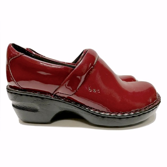 b.o.c. | Shoes | Boc Born Concept Womens Peggy Comfort Clog Red Patent ...